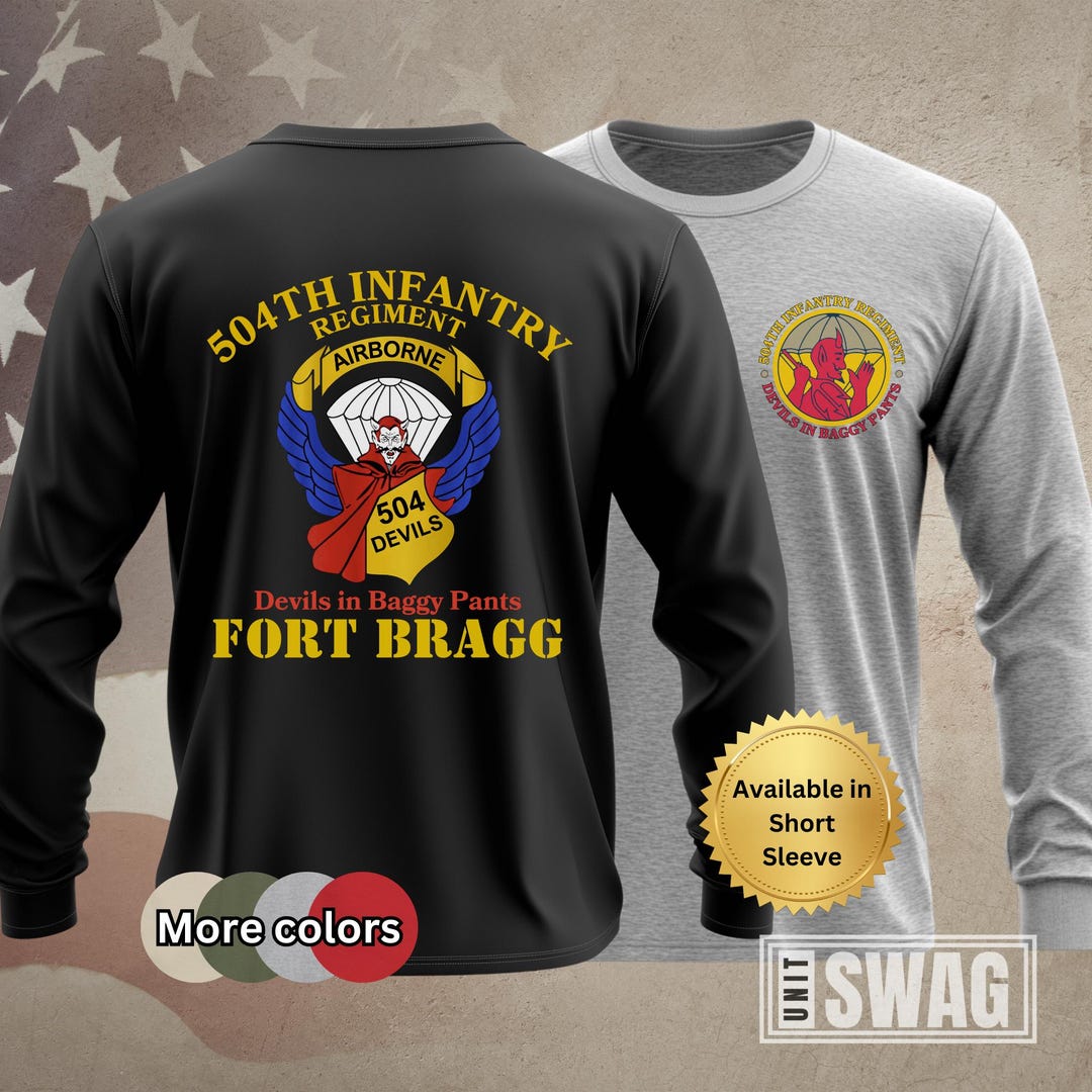 504th Parachute Infantry Regiment, Long Sleeve, T-shirt, 504th PIR ...