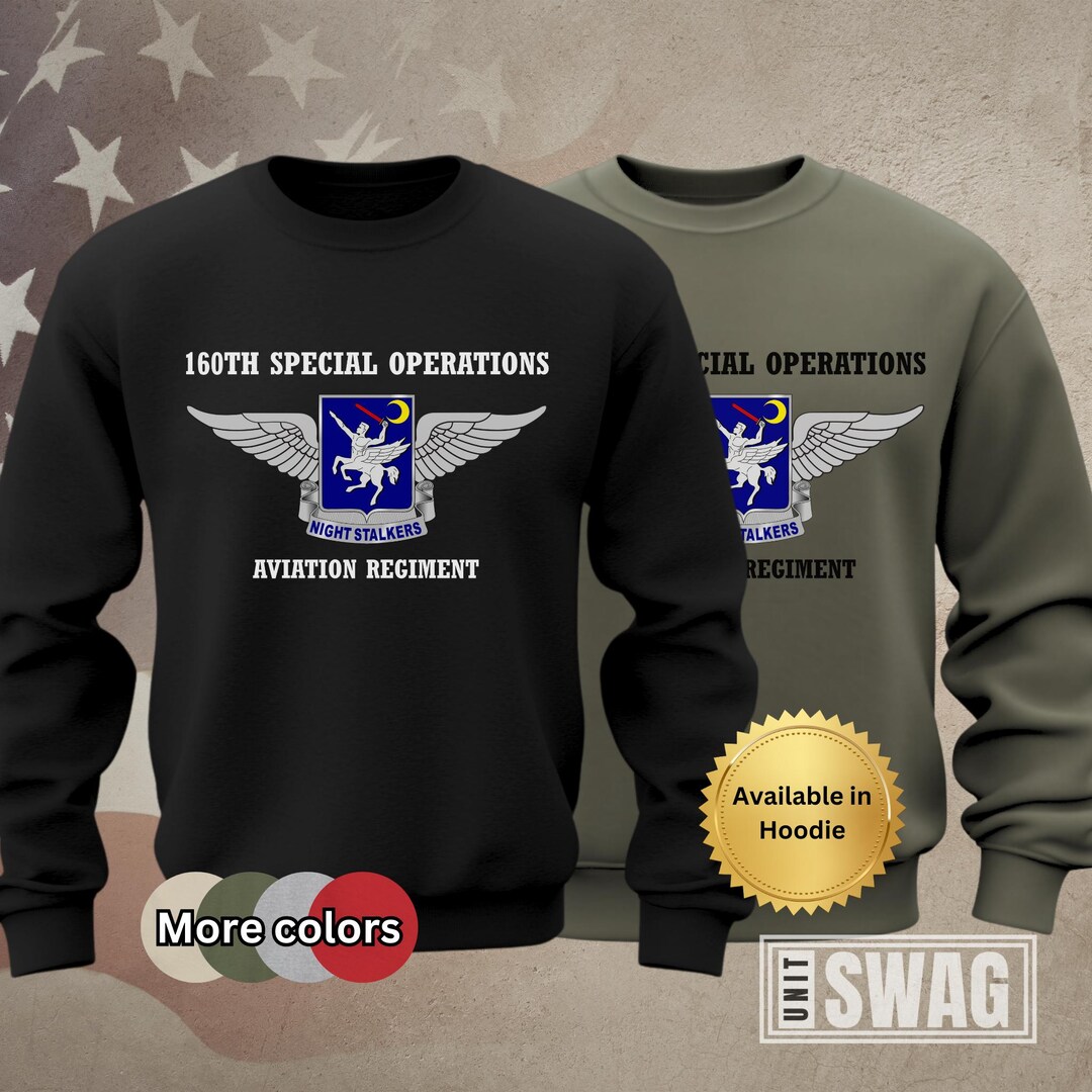 160th SOAR, Sweatshirt, Night Stalkers, Special Operations, Aviation ...