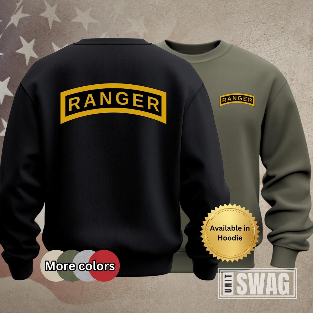 Ranger Tab, Sweatshirt, RLTW, Rangers Lead the Way, Ranger Regiment ...