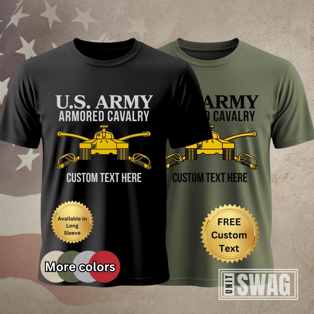 Armored Cavalry, T-shirt, Personalized, Custom, Armor, 19K, M1, Armor ...