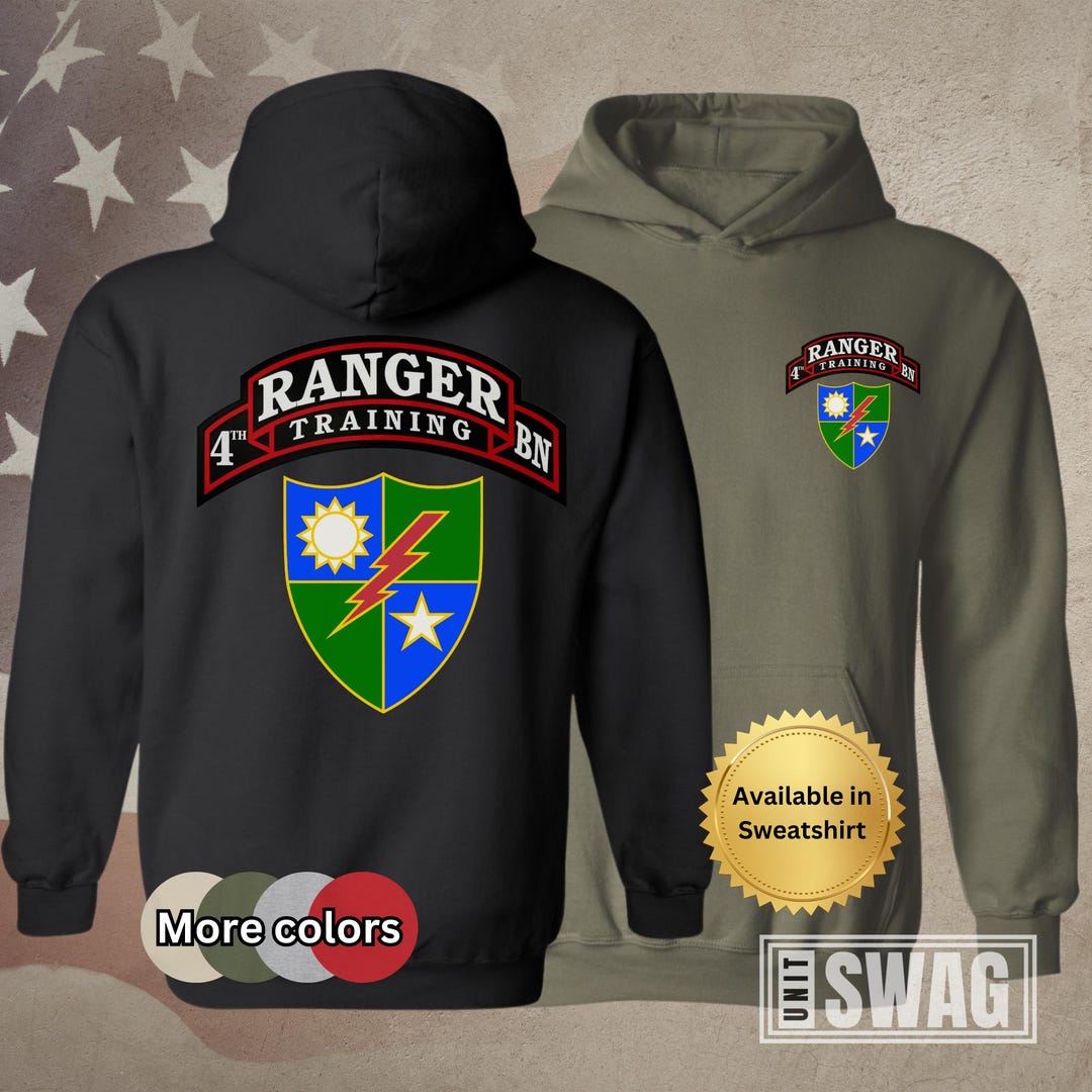 4th Ranger Training Battalion, Hoodie, 4t RTB, 75th Ranger Regiment ...
