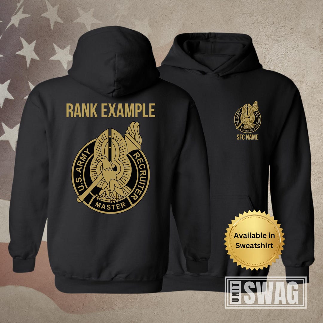Master Recruiter, Hoodie, Military Recruiter Shirt, Master Recruiter ...
