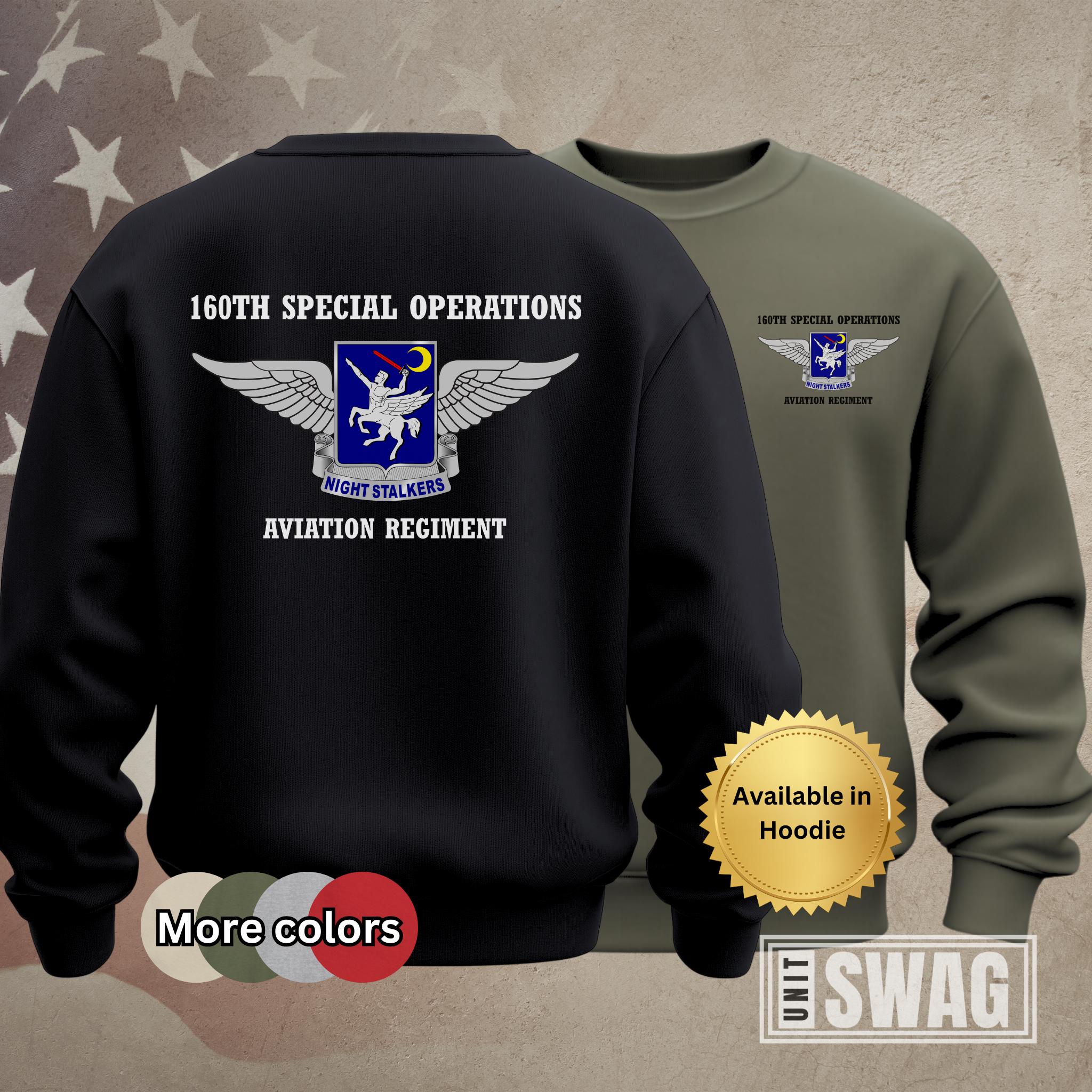 160th SOAR, Sweatshirt, Night Stalkers, Special Operations, Aviation ...