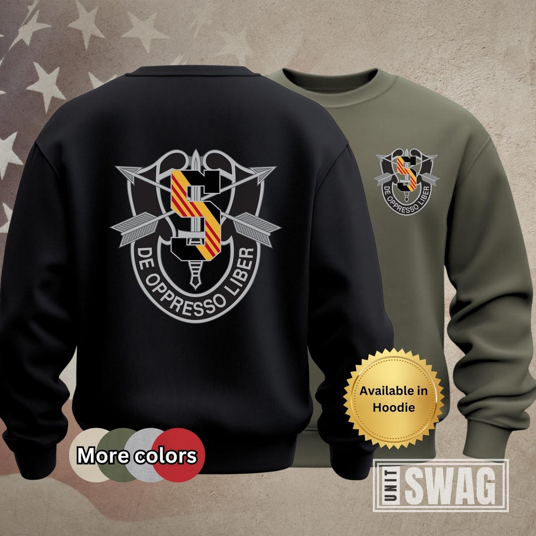 5th SFG (A), Sweatshirt, 5th Special Forces Group, Airborne, 5 SFG, De ...