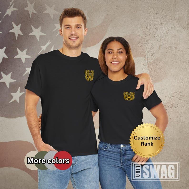Warrant Officer Rising Eagle, T-shirt, Custom Rank, WO1, WO2, WO3, WO4 ...