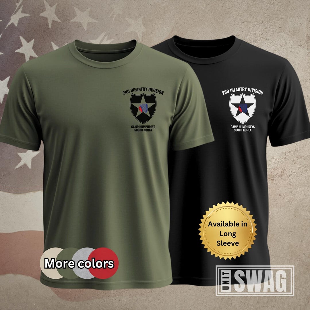 2nd Infantry Division, T-shirt, 2ID, 2nd ID, Second to None, Indianhead ...