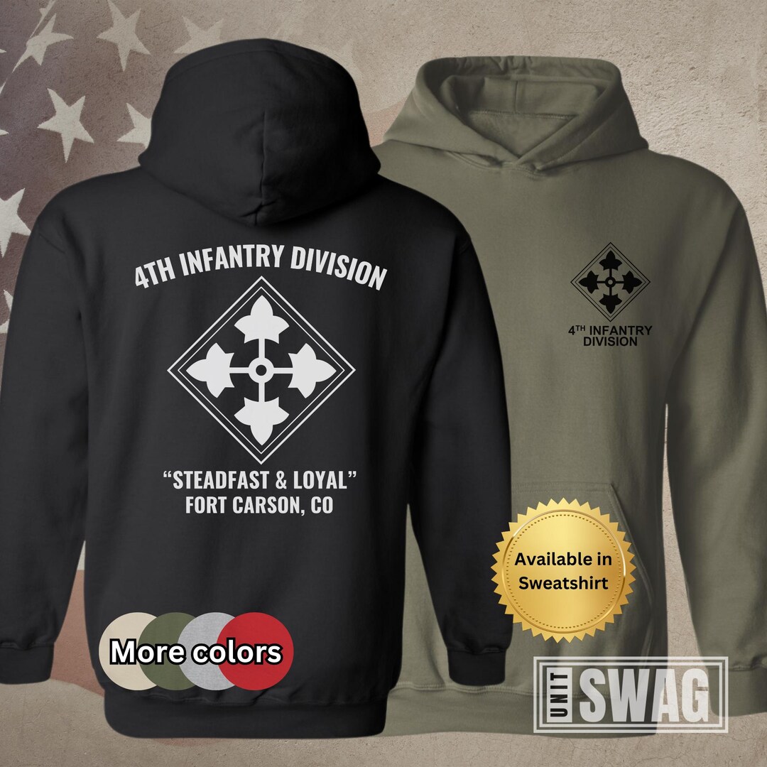 4th Infantry Division, Hoodie, 4 ID, Ivy Division, Iron Horse, Infantry ...