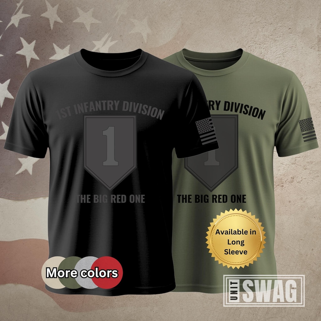 1st Infantry Division, T-shirt, 1ID, the Big Red One, BRO, Fort Riley ...