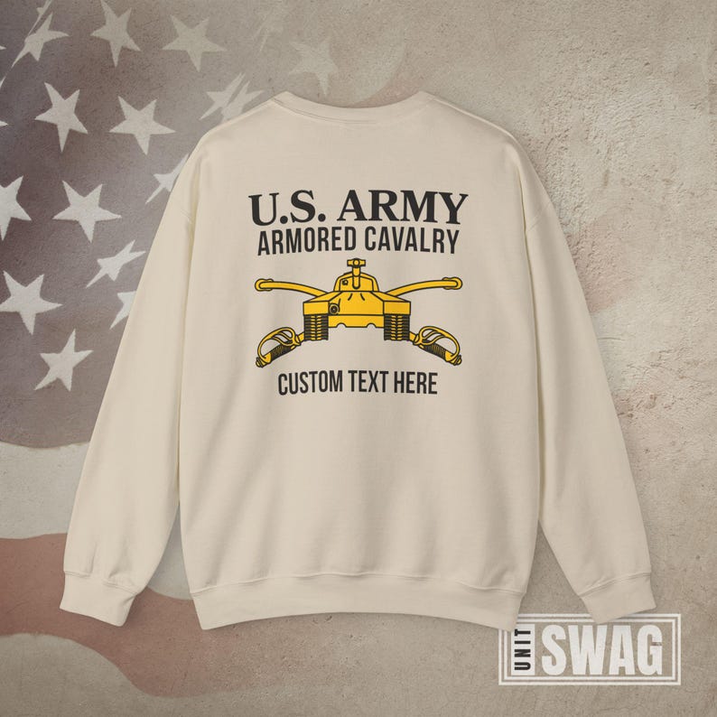 Armored Cavalry, Sweatshirt, Personalized, Custom, Armor, 19K, M1 ...
