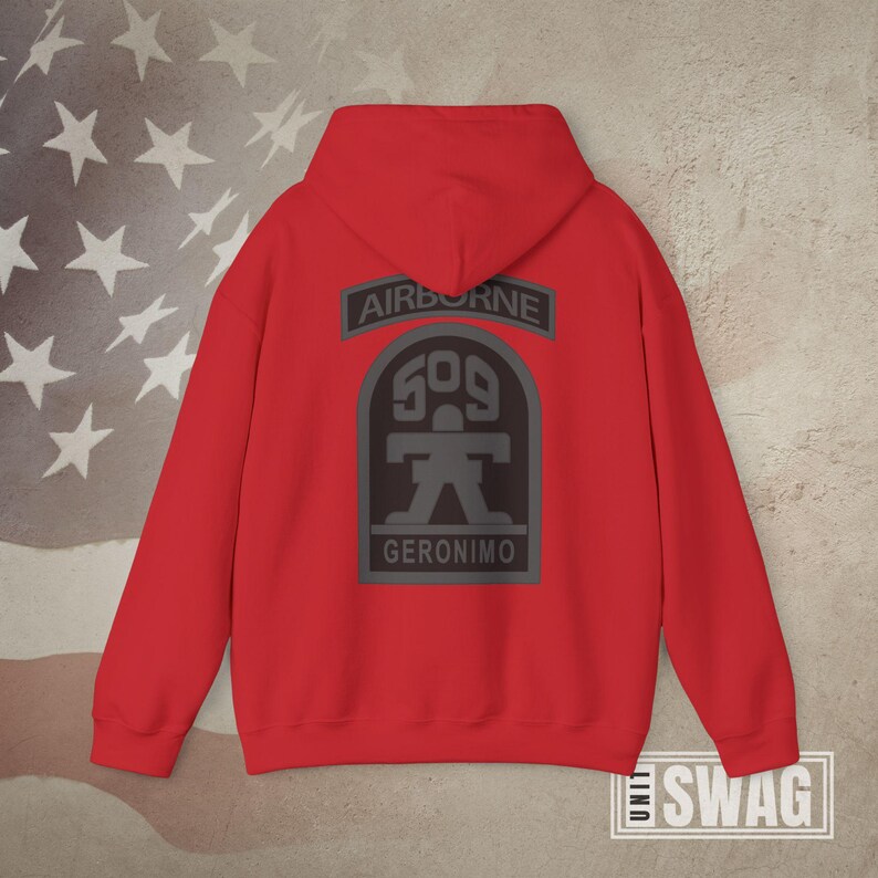 509th Parachute Infantry Regiment, Hoodie, 509 PIR, Geronimo, Airborne ...
