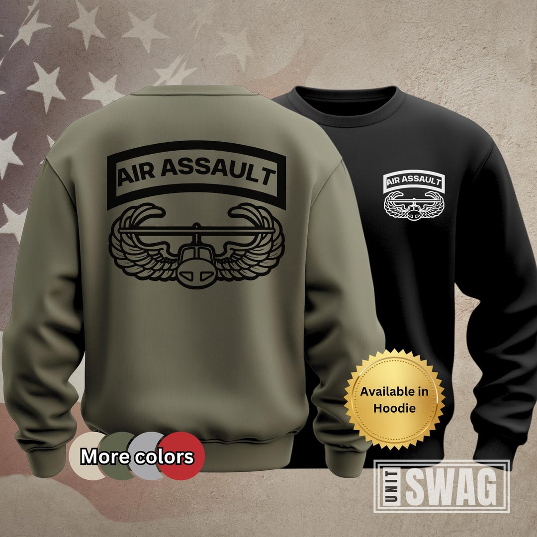 Air Assault, Sweatshirt, Tab, Wings, School, Course, Instructor, US ...