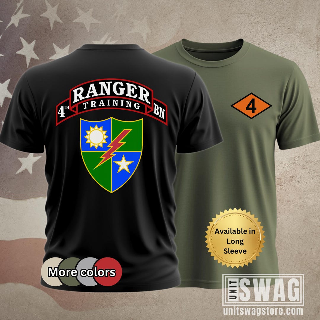 4th Ranger Training Battalion, T-shirt, 4th RTB, 75th Ranger Regiment ...
