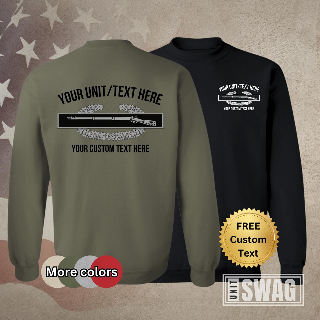 Infantryman Badge, Sweatshirt, Infantry, Army, CIB, US Army, Veteran ...