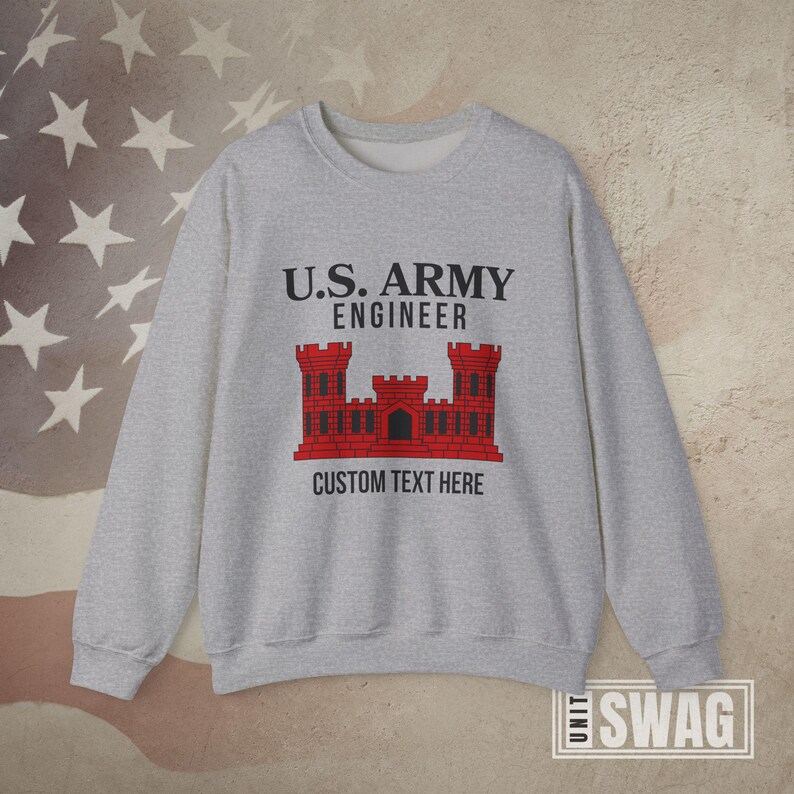 Army Engineer, Sweatshirt, Personalized, Combat Engineer, 12B, 12N ...
