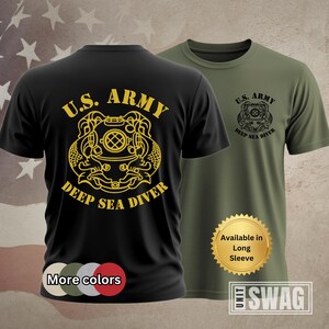 Deep Sea Diver, T-shirt, US Army, Diver, Army Diver Shirt, First Class ...