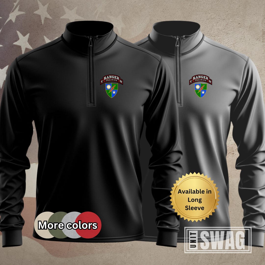 4th Ranger Training Battalion, Quarter Zip, Pullover, 4th RTB, 75th ...