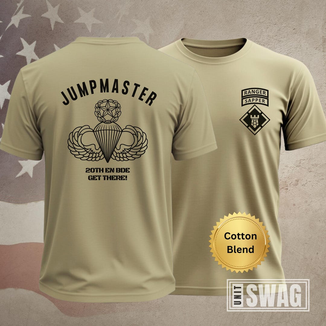 20th Engineer Brigade, Jumpmaster, T-shirt, 20 EN BDE - Etsy