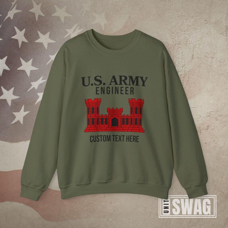 Army Engineer, Sweatshirt, Personalized, Combat Engineer, 12B, 12N ...