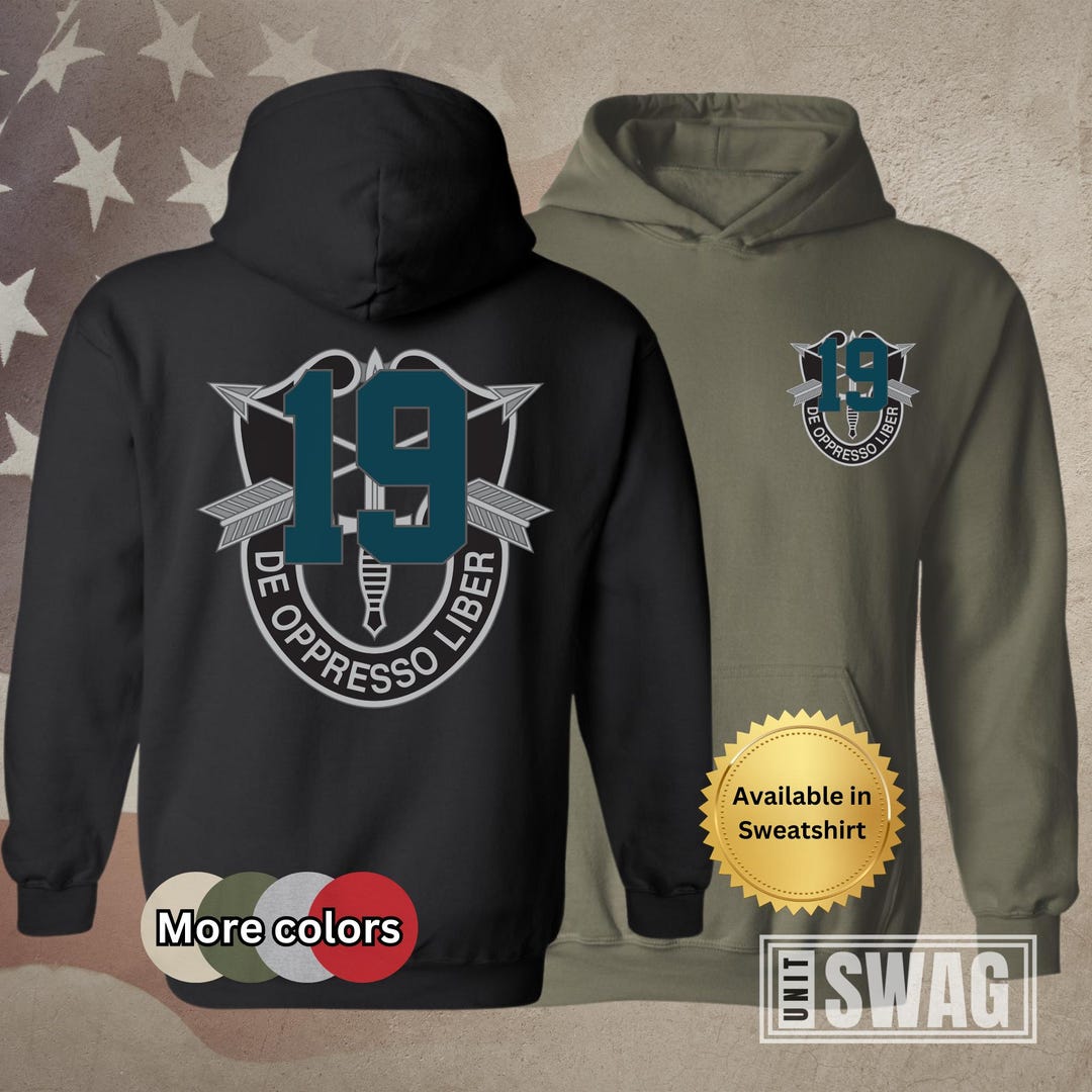 19th SFG (A), Hoodie, 19th Special Forces Group, Airborne, 19 SFG, De ...