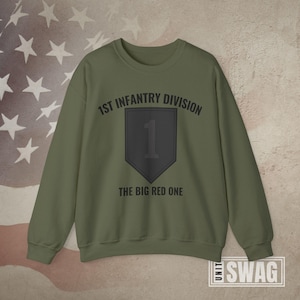 1st Infantry Division, Sweatshirt, 1ID, the Big Red One, BRO, Fort ...