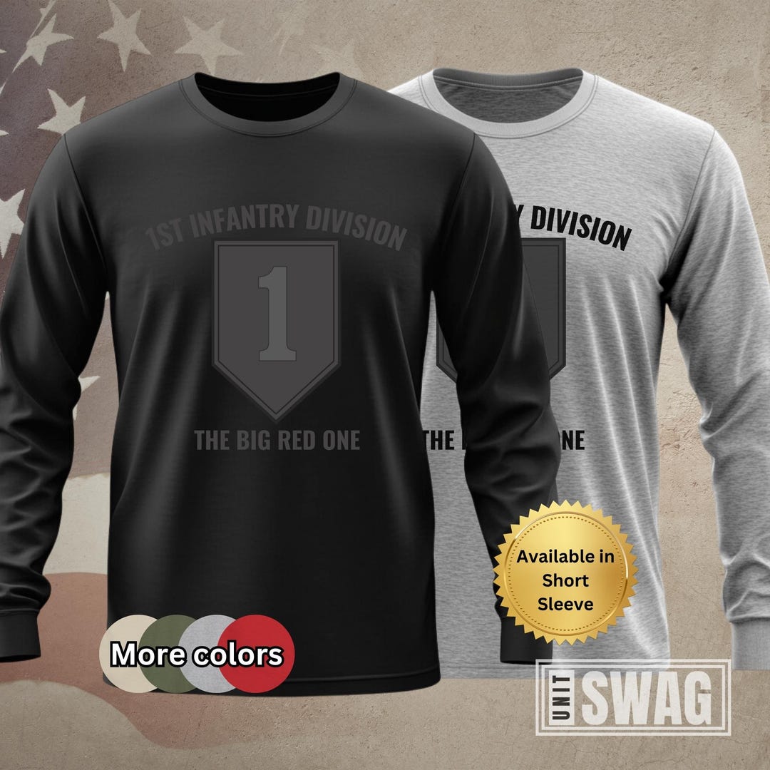 1st Infantry Division, Long Sleeve, T-shirt, 1ID, the Big Red One, BRO ...
