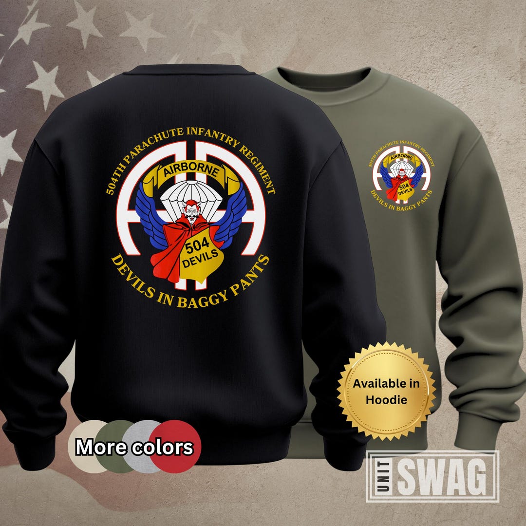 504th Parachute Infantry Regiment, Sweatshirt, 504th PIR, Strike Hold ...