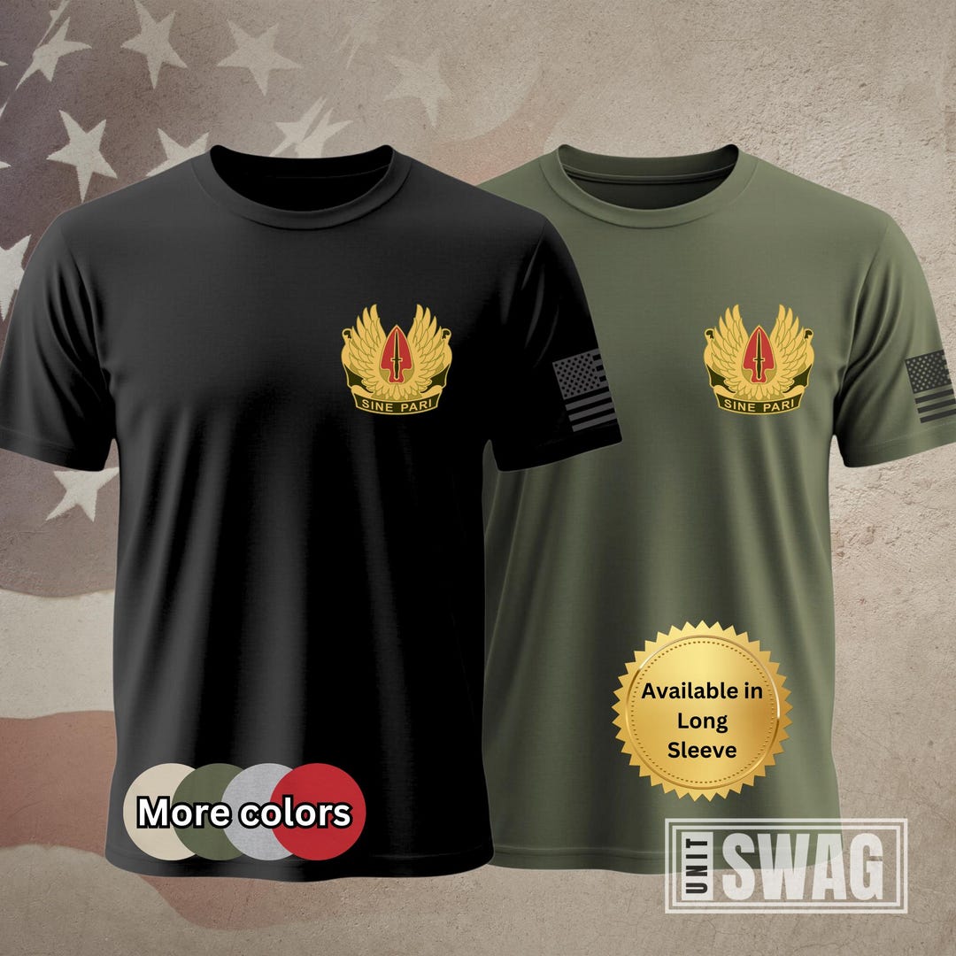 Special Operations Command, T-shirt, USASOC, Sine Pari, Unit Insignia ...