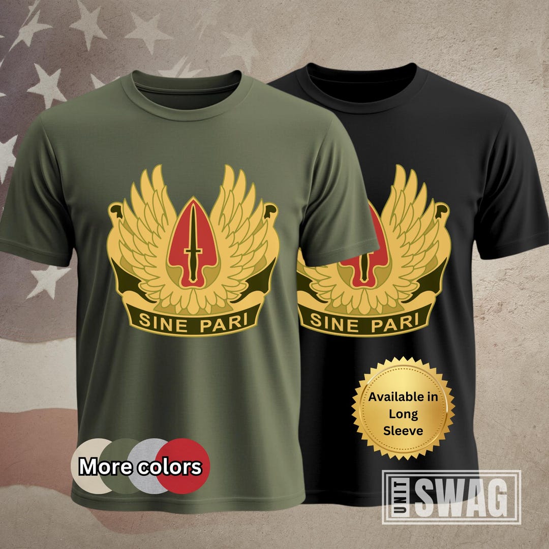 Special Operations Command, T-shirt, USASOC, Sine Pari, Unit Insignia ...