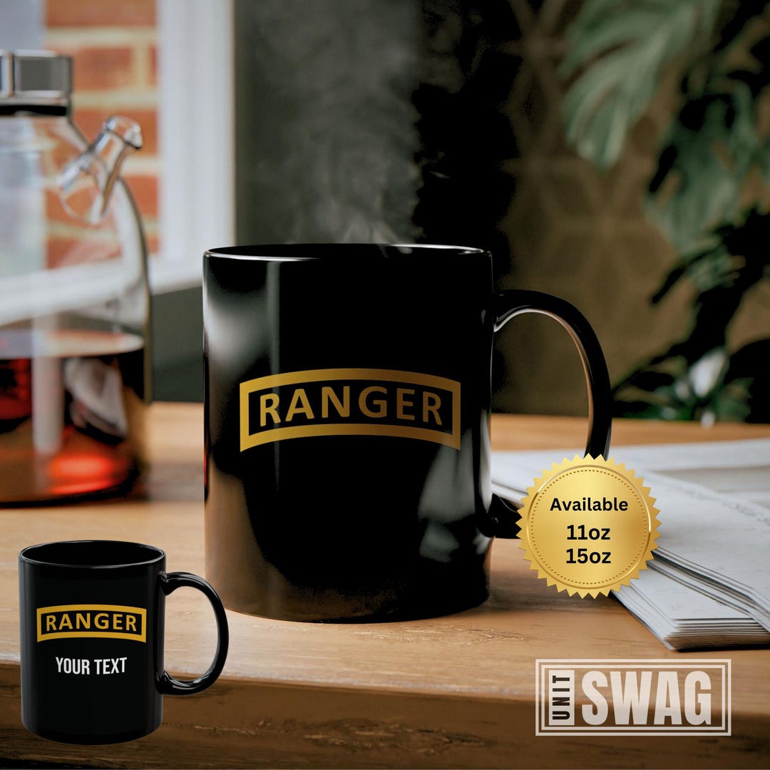 US Army Ranger Mug, Ranger Tab, Coffee Cup, Ranger Instructor, US Army ...
