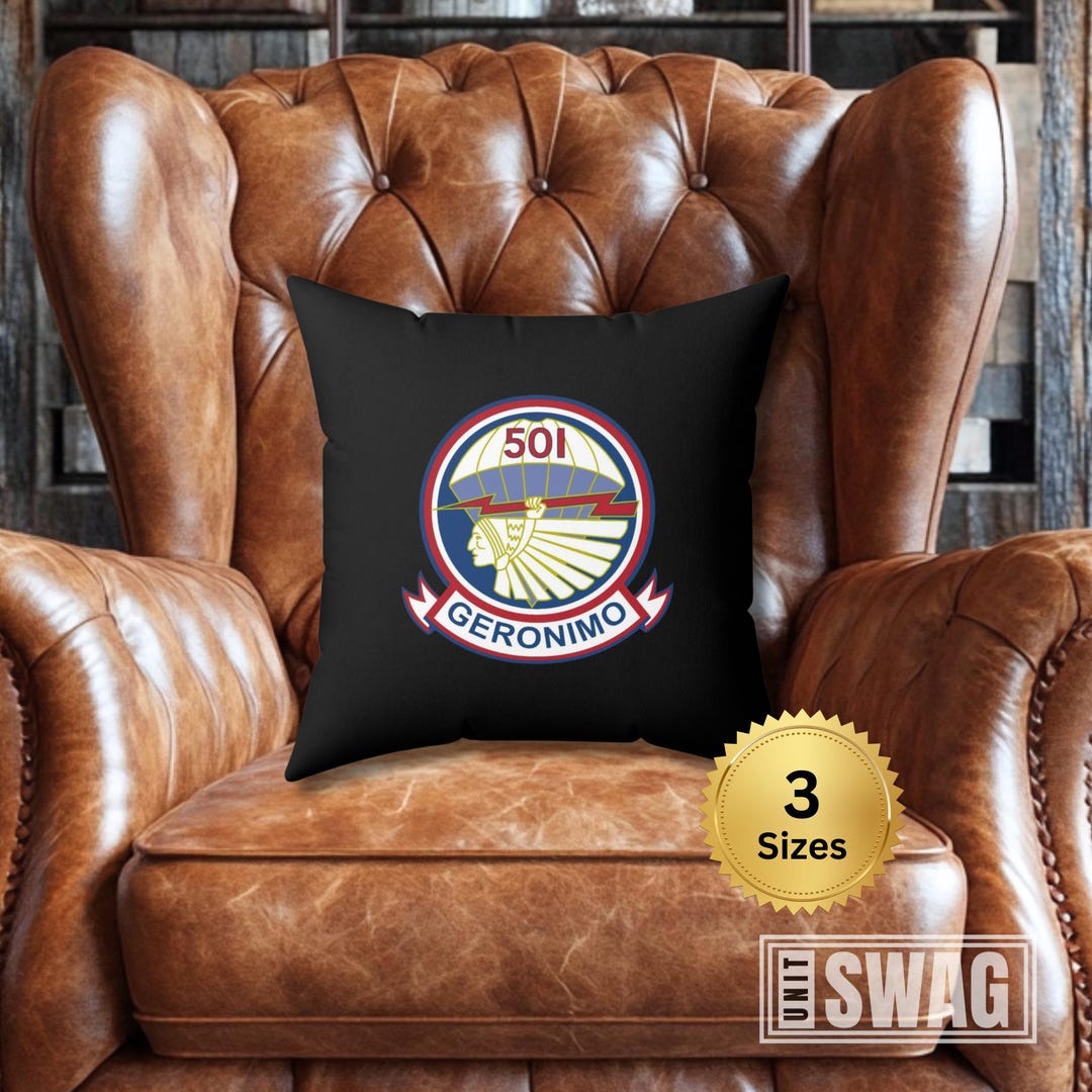501st Parachute Infantry Regiment, Pillow, 501st PIR, Geronimo ...