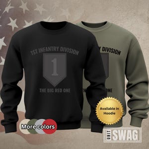 1st Infantry Division, Sweatshirt, 1ID, the Big Red One, BRO, Fort ...