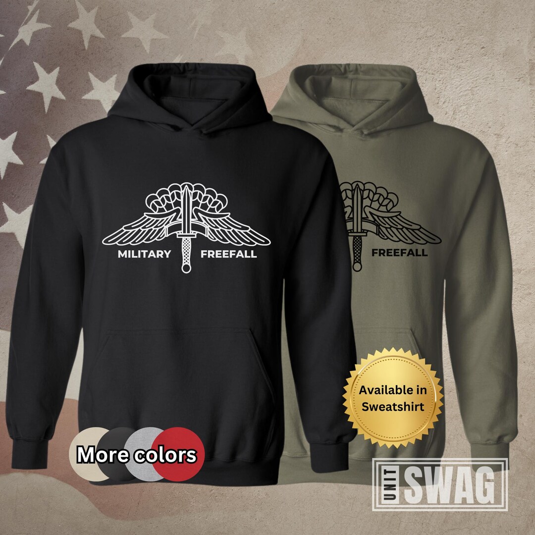 Military Freefall, Hoodie, US Army, Halo, Parachutist, High Altitude ...