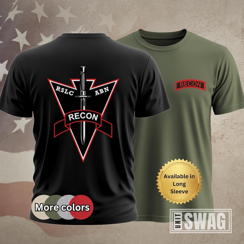 RECON, RSLC, T-shirt, Reconnaissance, Surveillance Leaders Course ...