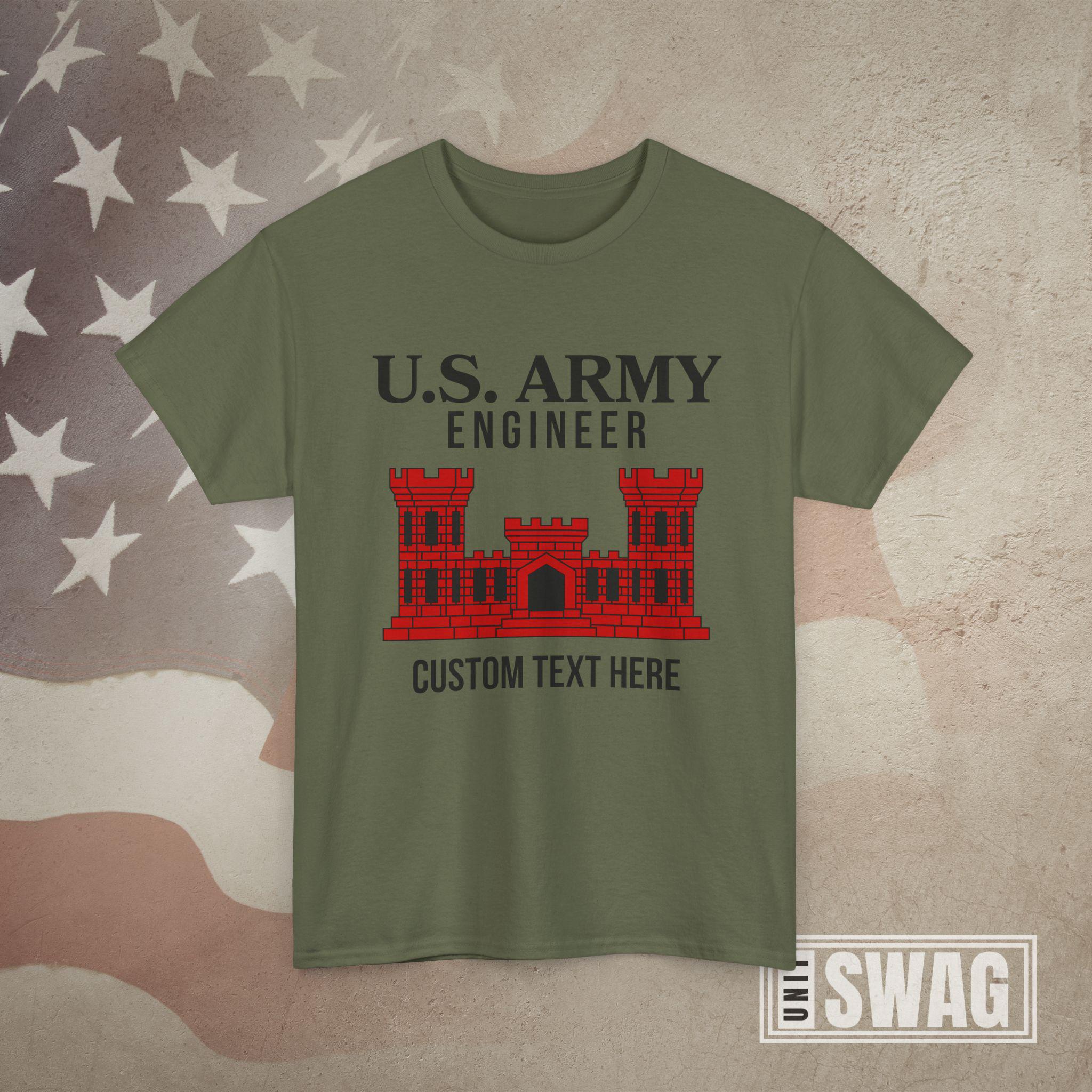 Army Engineer, T-shirt, Personalized, Combat Engineer, 12B, 12N ...