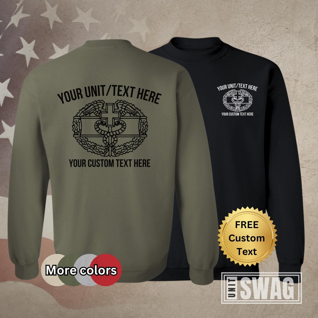 Combat Medic Badge, Sweatshirt, Medic, Army, 68W, 68 Whiskey, US Army ...