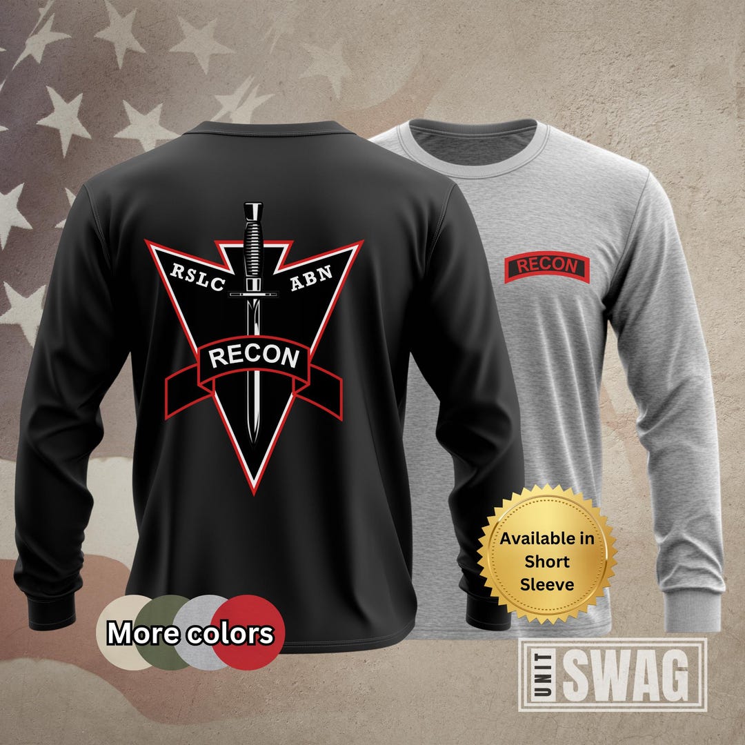 RECON, RSLC, Long Sleeve, Shirt, Reconnaissance and Surveillance ...