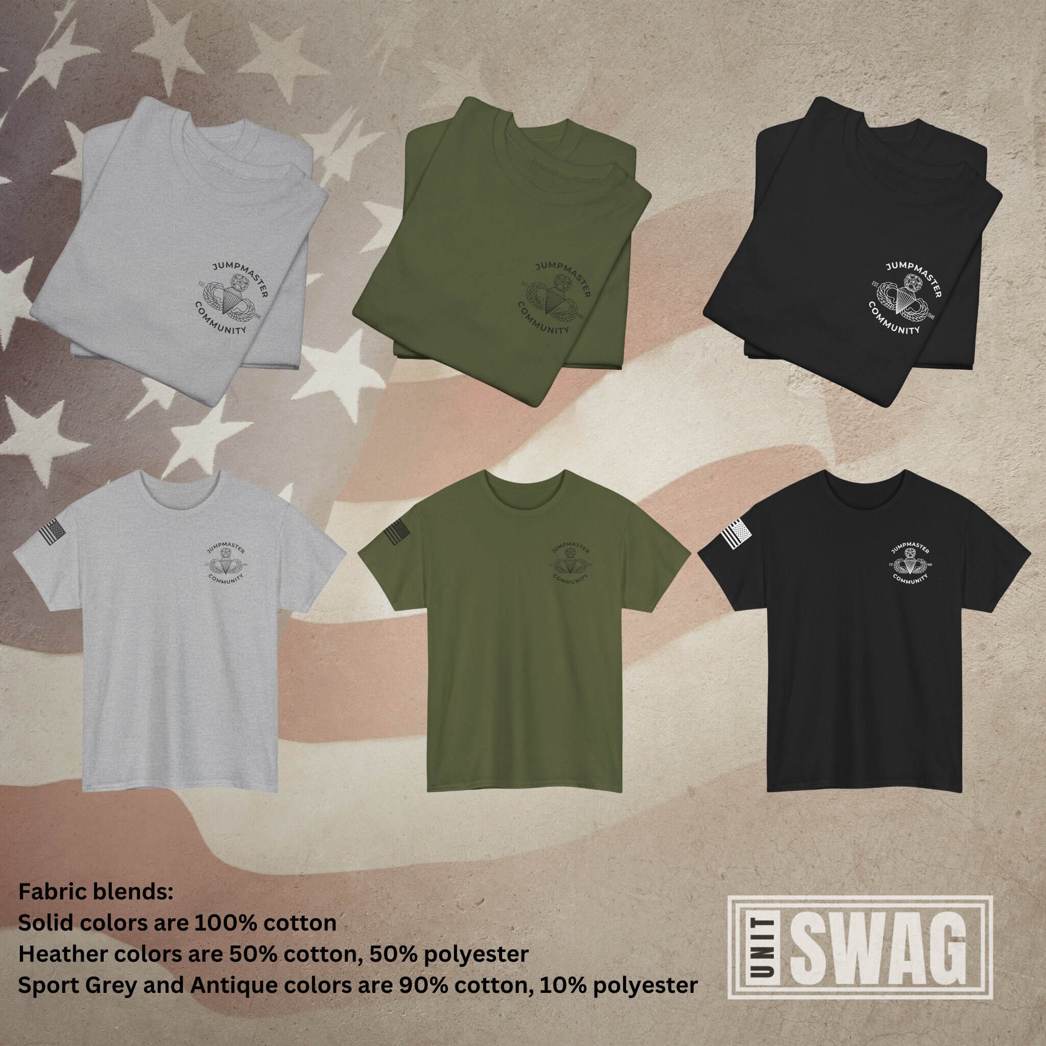 Jumpmaster T-shirt, Jumpmaster Community T-shirt, Airborne Tee ...