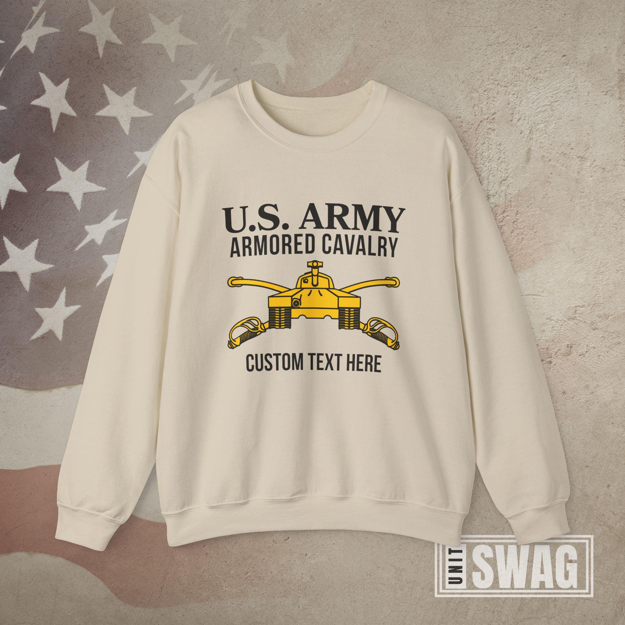 Armored Cavalry, Sweatshirt, Personalized, Custom, Armor, 19K, M1 ...