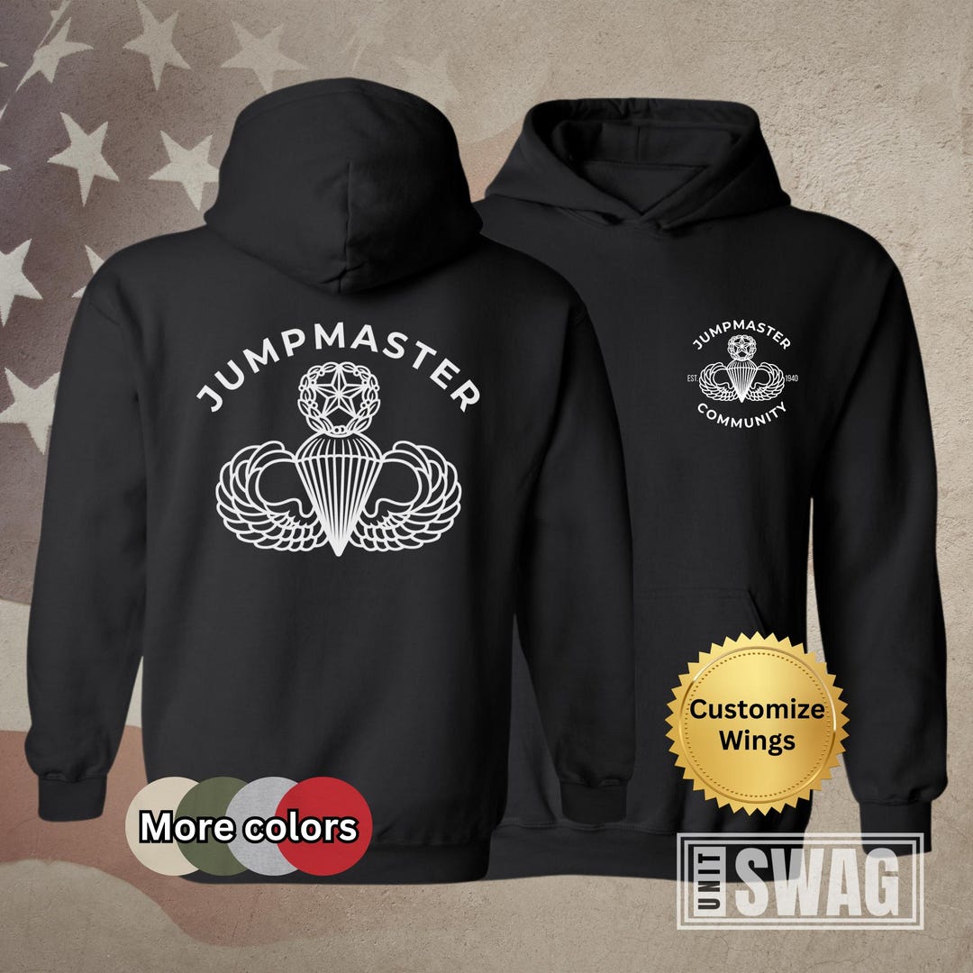 Jumpmaster Hoodie, Jumpmaster Community Hoodie, Airborne Hoodie ...