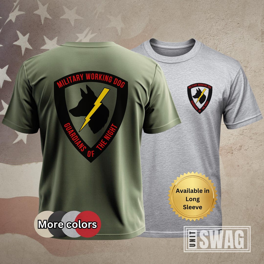 Military Working Dog, T-shirt, MWD, Dog Handler, K9 Unit, 31K, Kennel ...