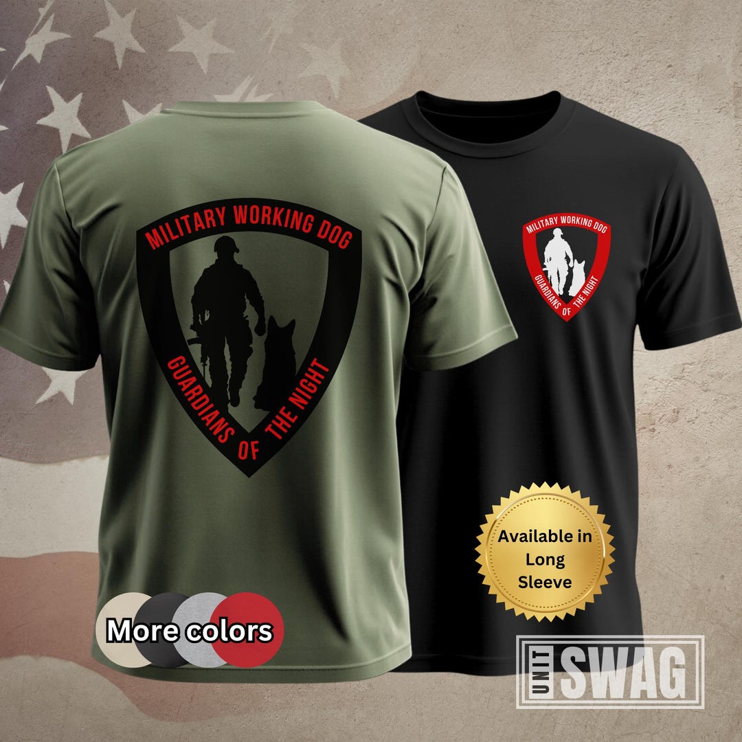 Military Working Dog, T-shirt, MWD, Dog Handler, K9 Unit, 31K, Kennel ...