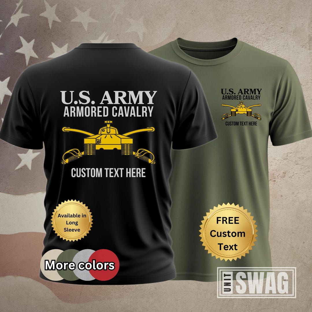 Armored Cavalry, T-shirt, Personalized, Custom, Armor, 19K, M1, Armor ...
