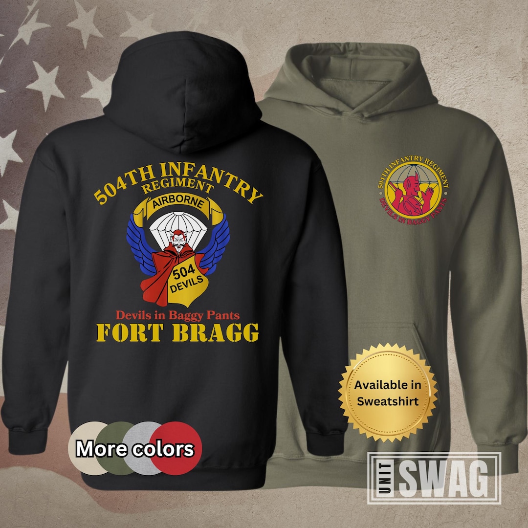 504th Parachute Infantry Regiment, Hoodie, 504th PIR, Strike Hold ...