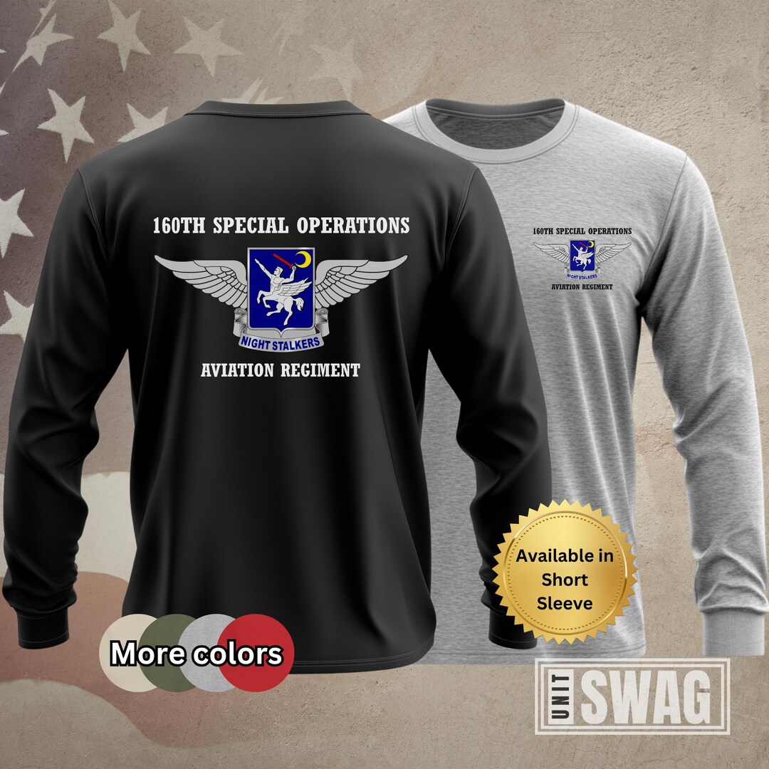 160th SOAR, Long Sleeve, T-shirt, Night Stalkers, Special Operations ...