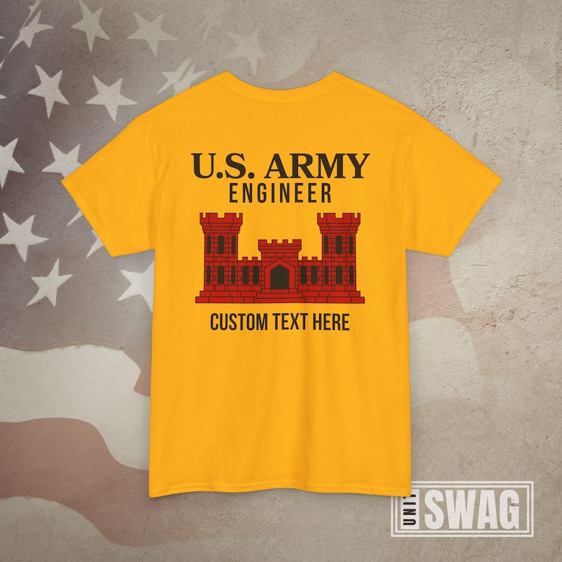 Army Engineer, T-shirt, Personalized, Combat Engineer, 12B, 12N ...