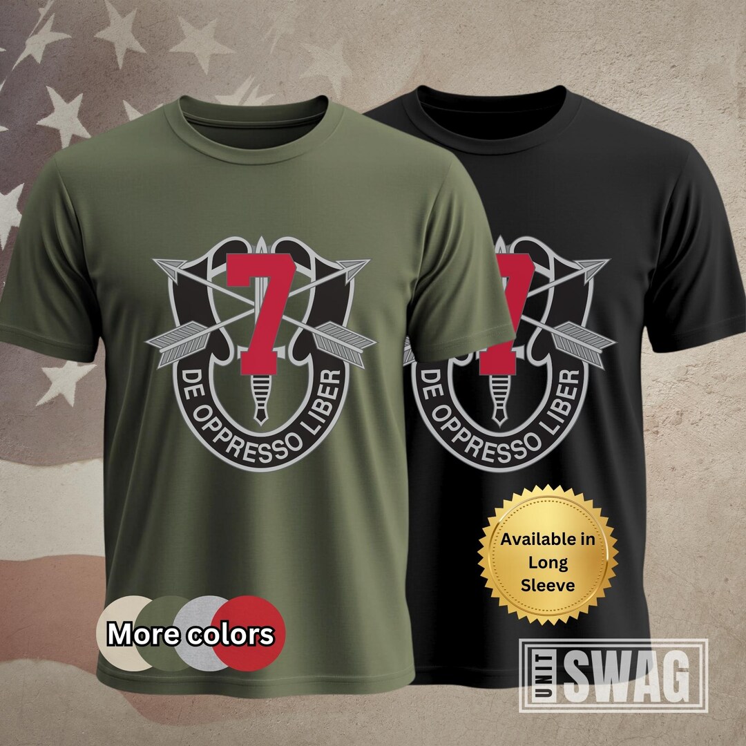 7th SFG (A), T-shirt, 7th Special Forces Group, Airborne, 7 SFG, De ...