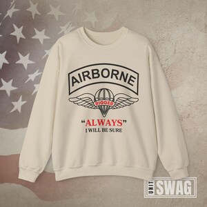 Parachute Rigger, Sweatshirt, US Army, Airborne, 92R, I Will Be Sure ...