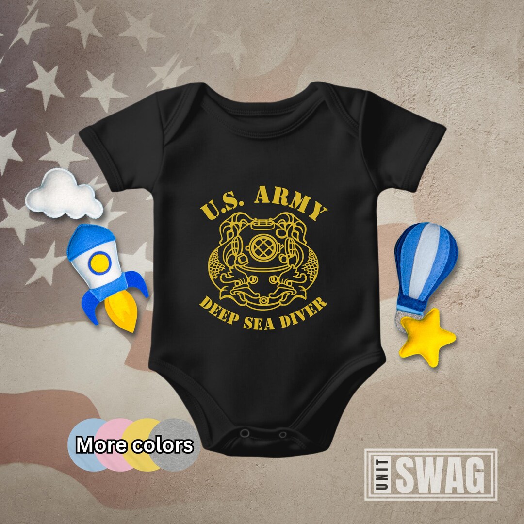 Deep Sea Diver, Baby, US Army, Diver, Army Diver Baby Bodysuit, Baby ...