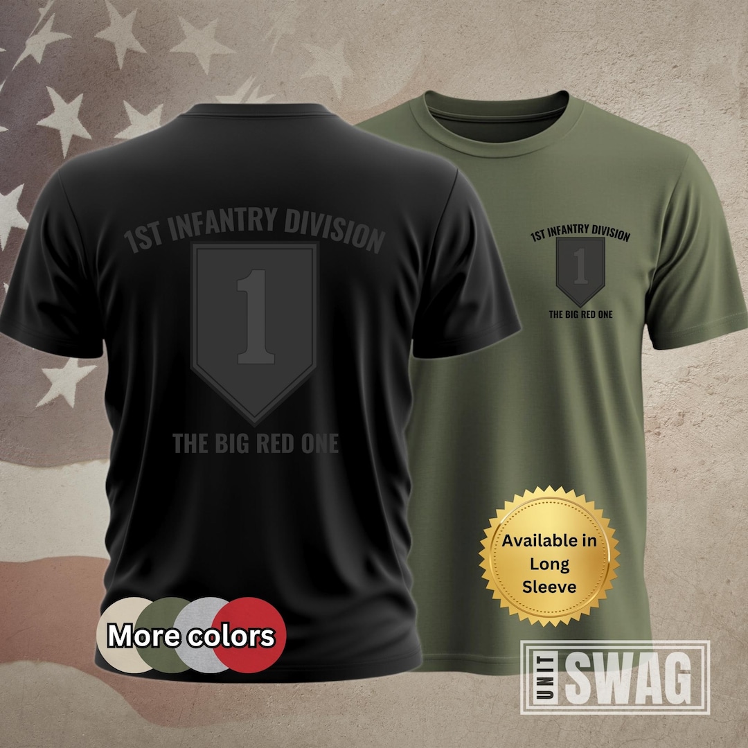 1st Infantry Division, T-shirt, 1ID, the Big Red One, BRO, Fort Riley ...