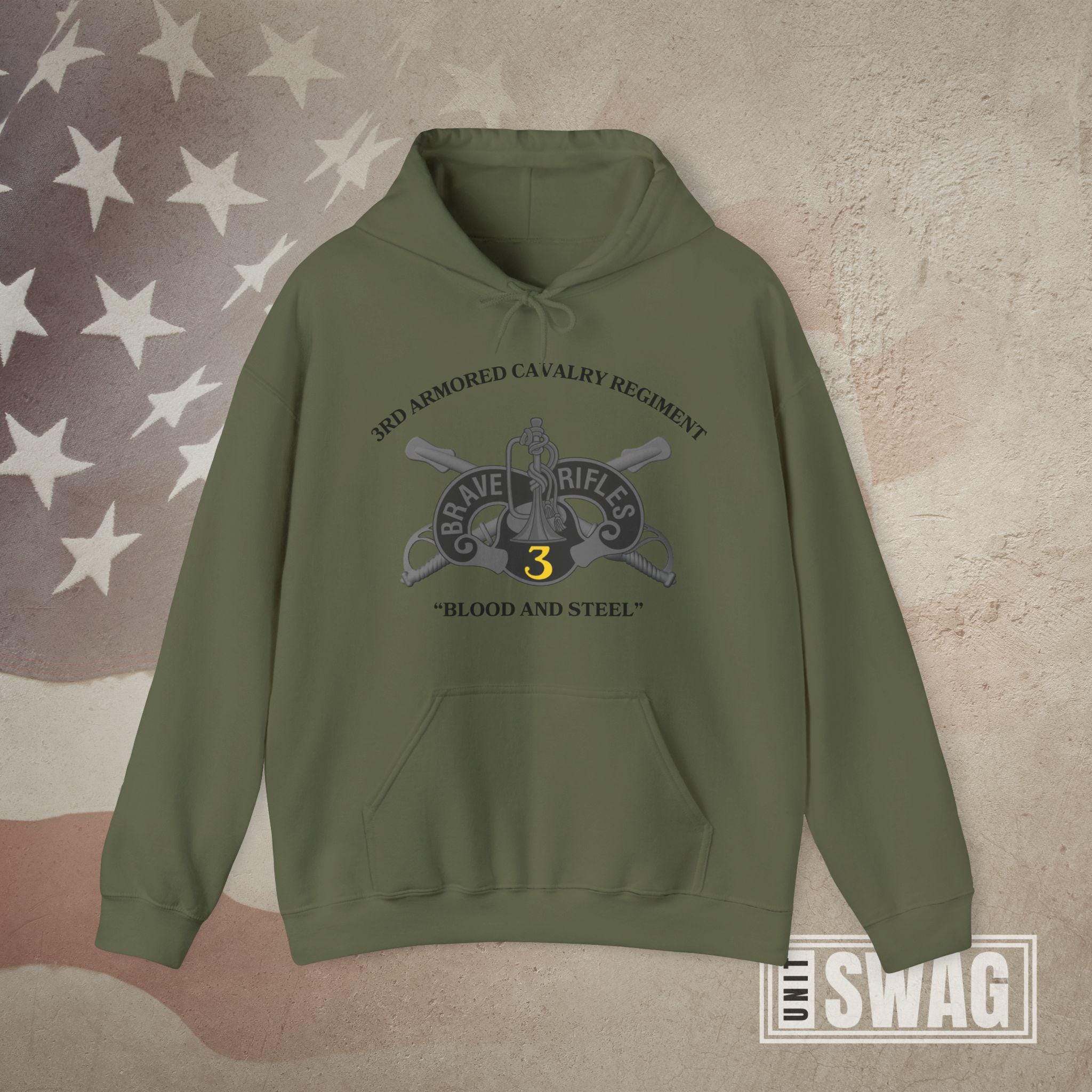 3rd Armored Cavalry Regiment, Blackout, Hoodie, 3 ACR, Brave Rifles ...
